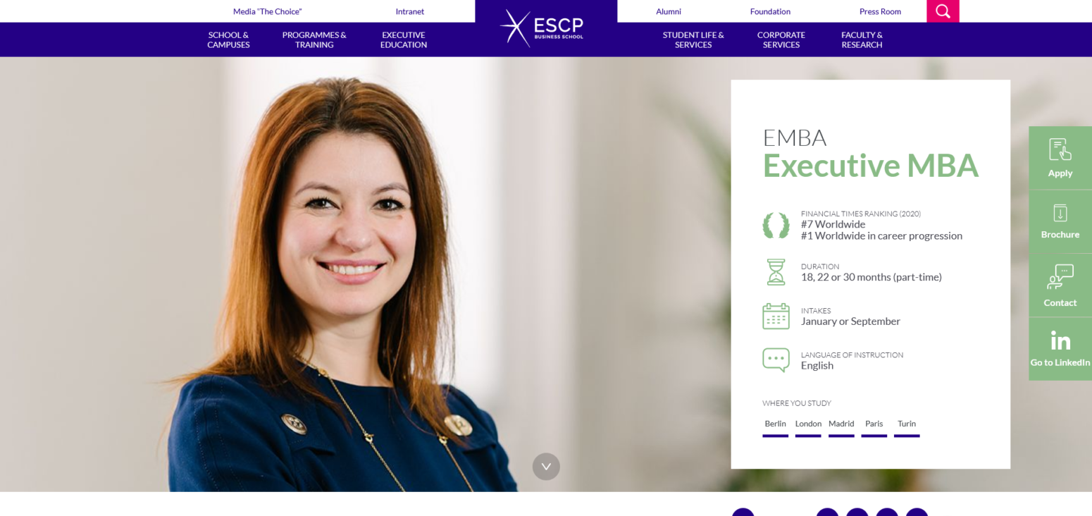 10 Executive MBA pour consultants